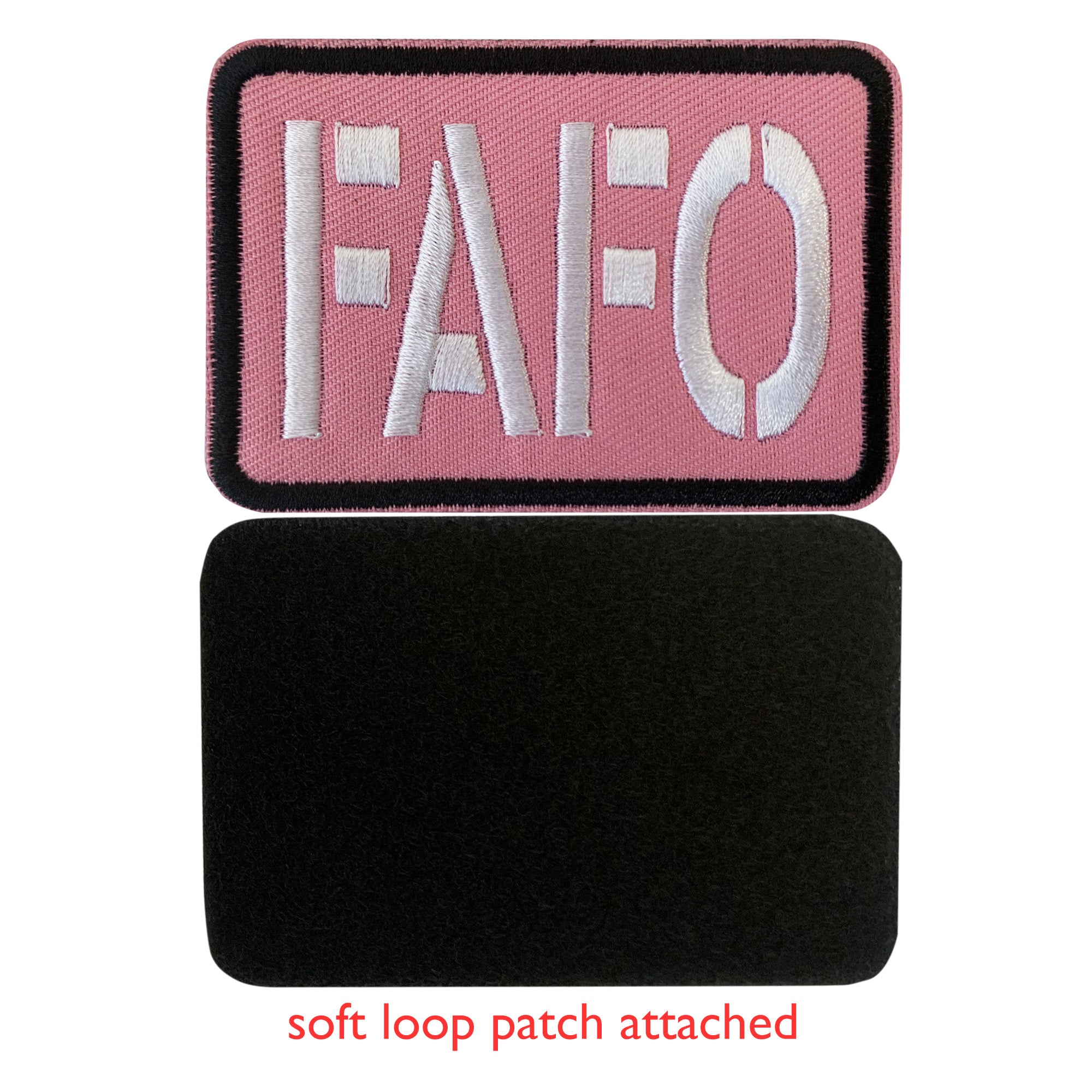 Pink FAFO Tactical Patches, Hook and Loop Embroidered Patch Tactical B ...